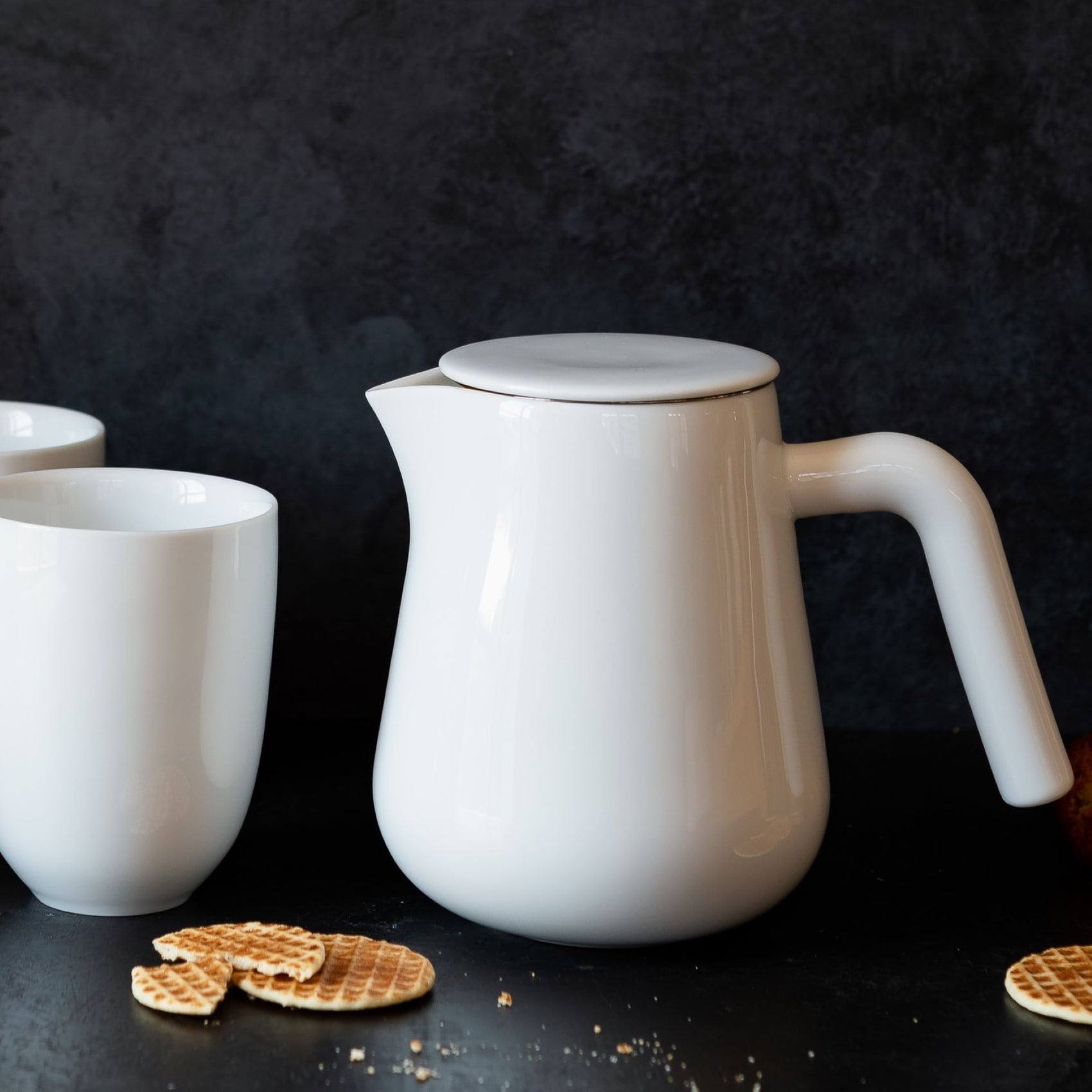 Arca X-tract Kaffeekanne für 2-6 Tassen Pure White Porzellan - Carl Henkel