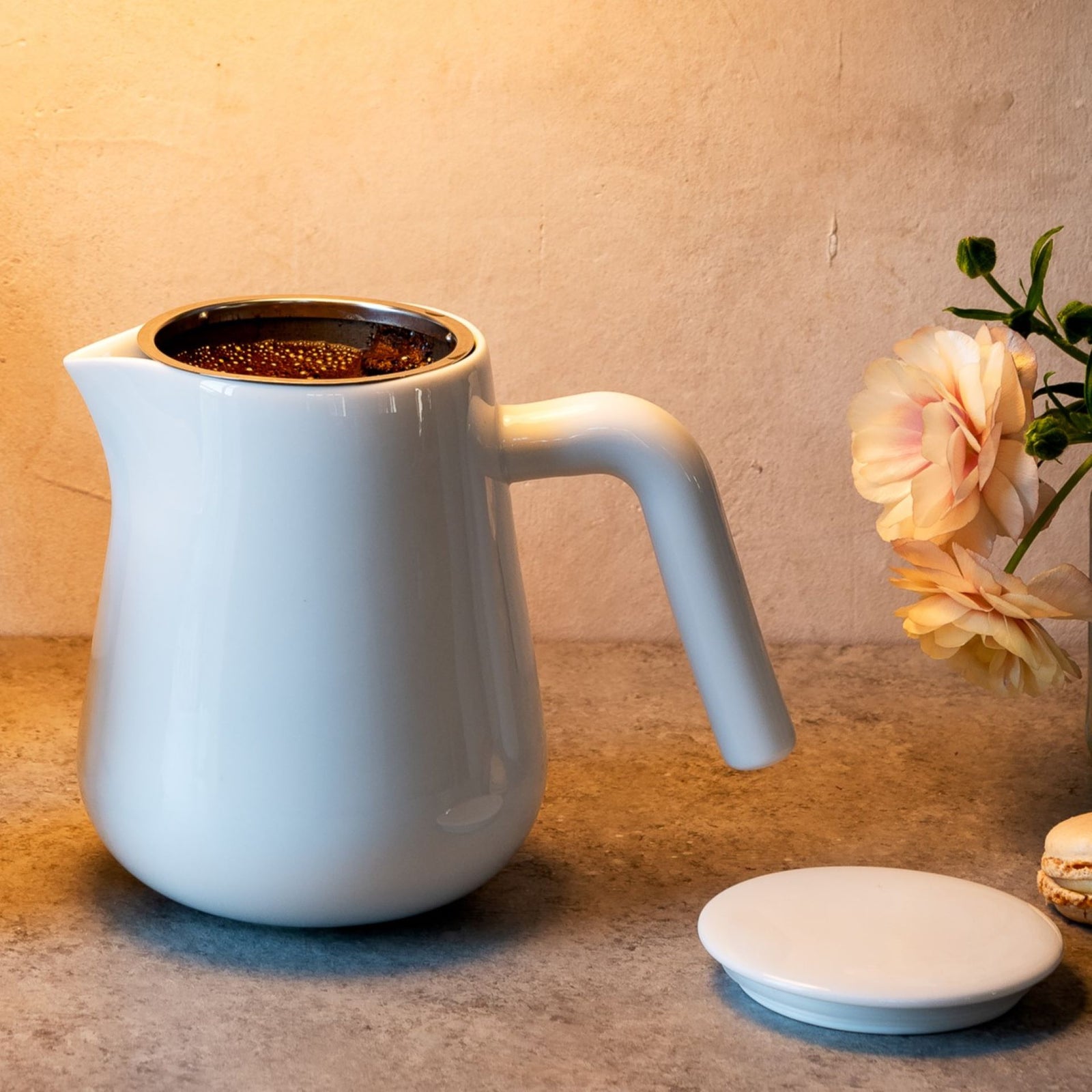 Arca X-tract Kaffeekanne für 2-6 Tassen Pure White Porzellan - Carl Henkel